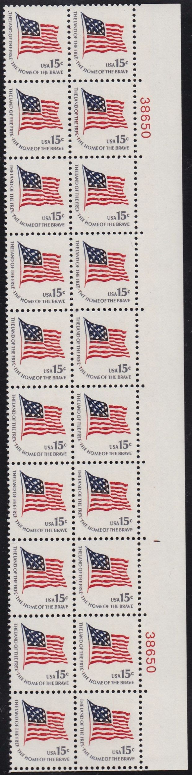 1597 Flag Plate Block MNH | United States, General Issue Stamp / HipStamp