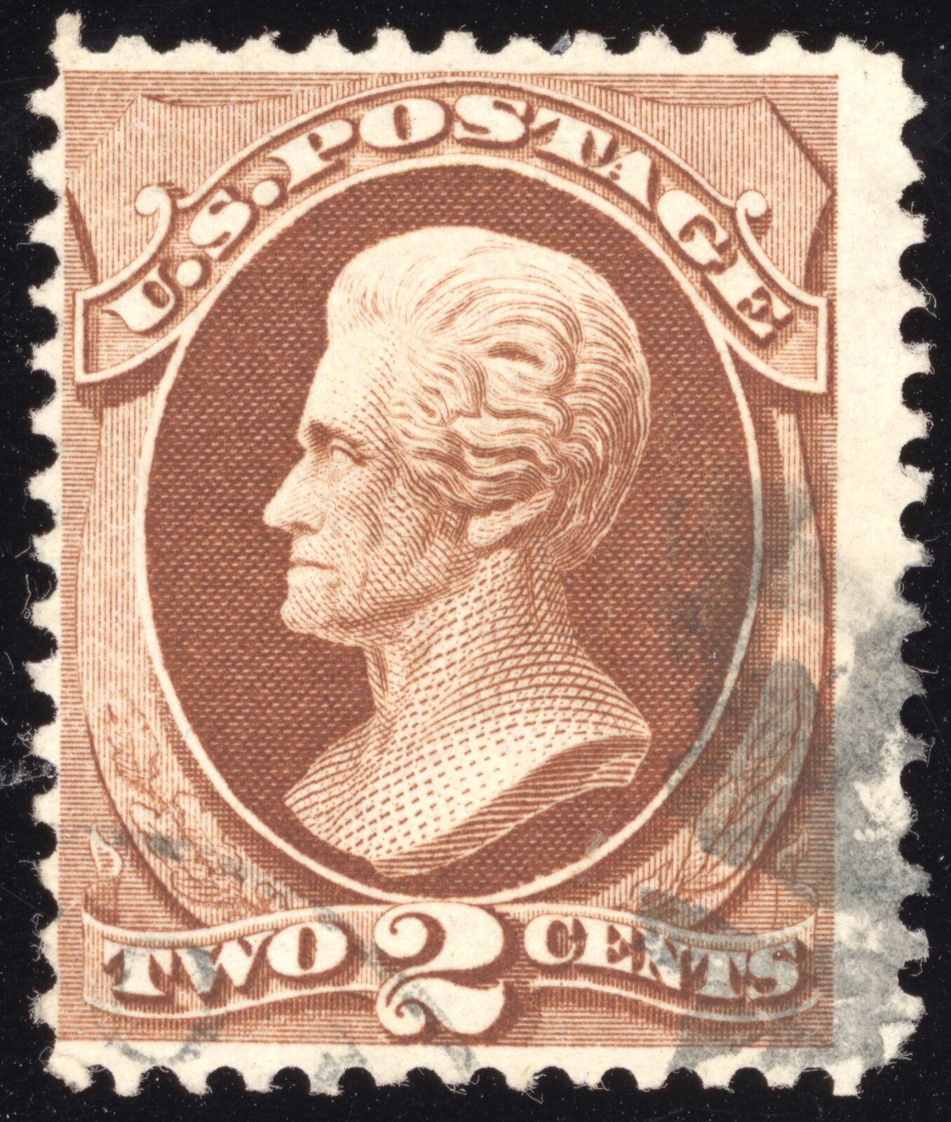 US Scott 135 Used 2c red brown Andrew Jackson Lot T518 bhmstamps ...