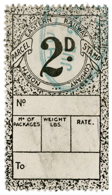 (I.B) North Eastern Railway : Parcel Stamp 2d (Hull) | Great Britain ...