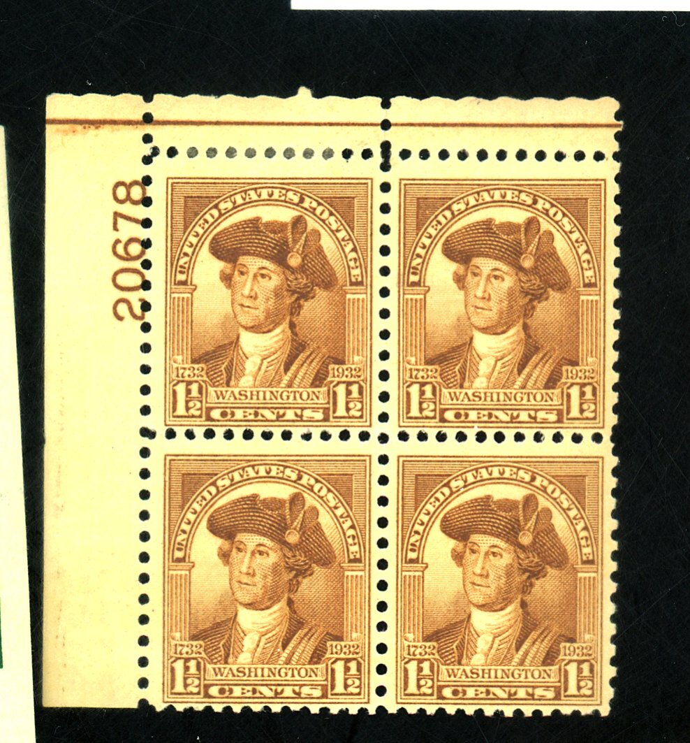 706 Mint PL Block FVF OG HRS Cat $14 | United States, General Issue ...