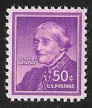 1051A 50 cent 1955 S. B. Anthony Stamp Mint OG NH EGRADED XF 92 ...