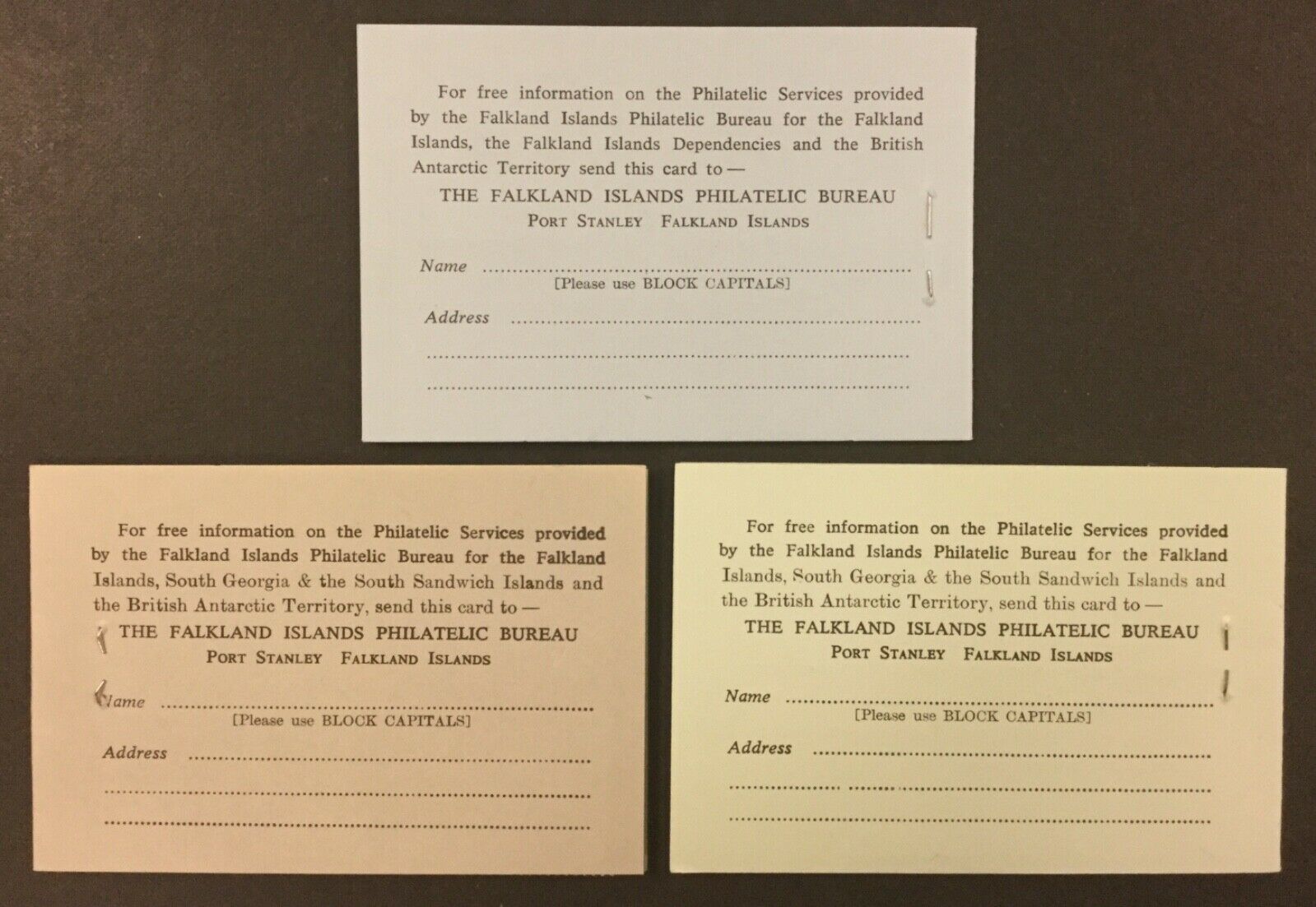 FALKLAND ISLANDS Insect Series Booklets, I, II, III. 1984-5. FVF, MNH ...