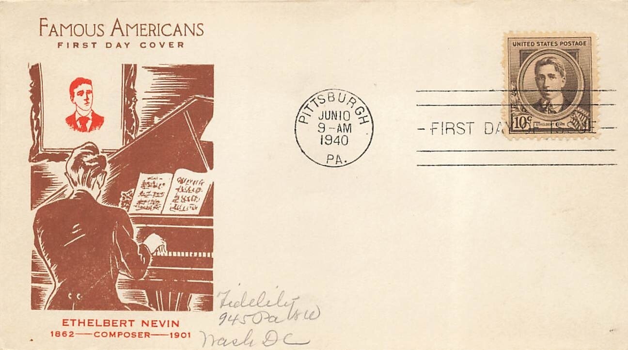 883 10c ETHELBERT NEVIN - Famous Americans - Fidelity | United States ...