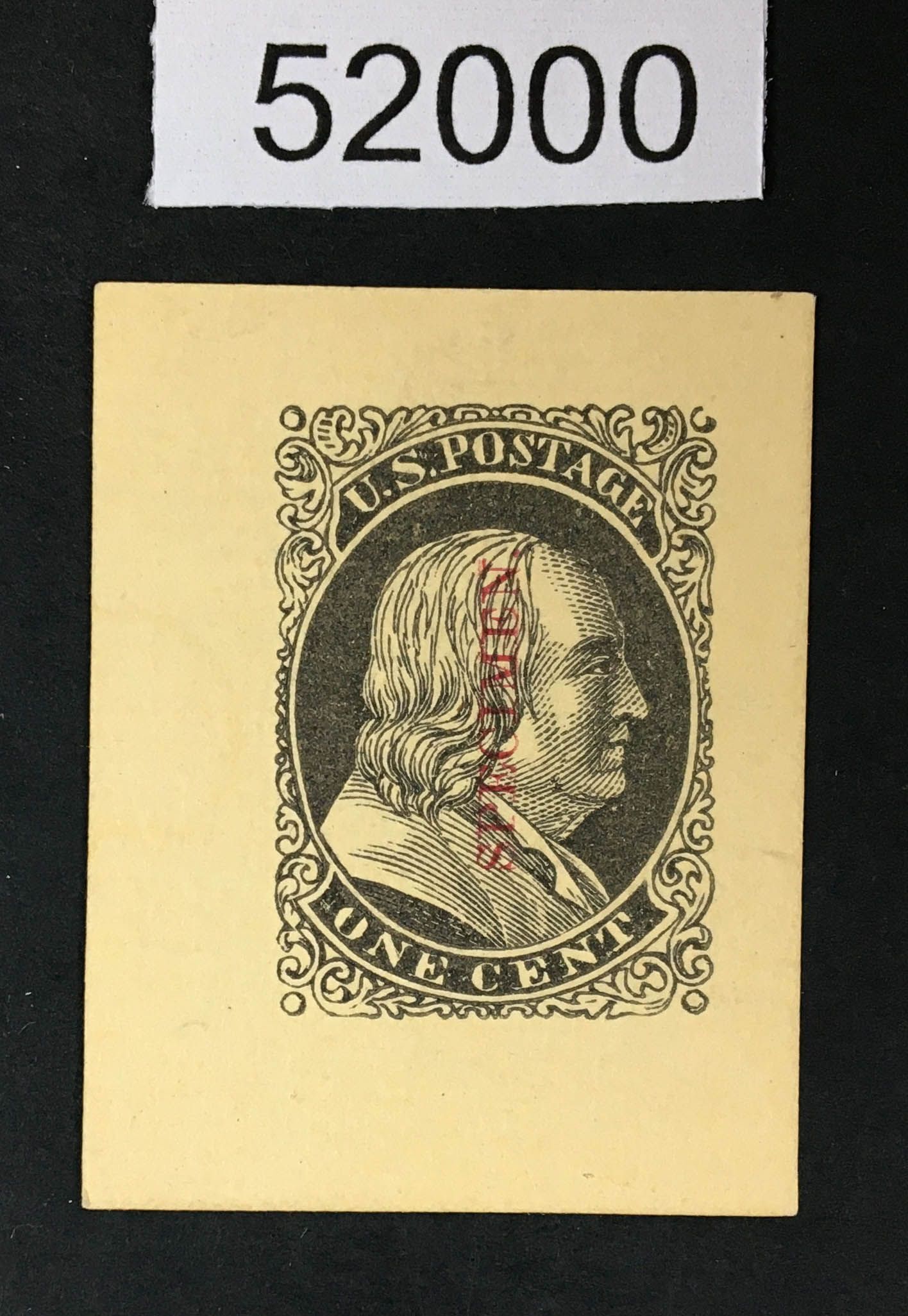 US Stamps # 1c Essay Specimen LOT #52000 | United States, General Issue ...