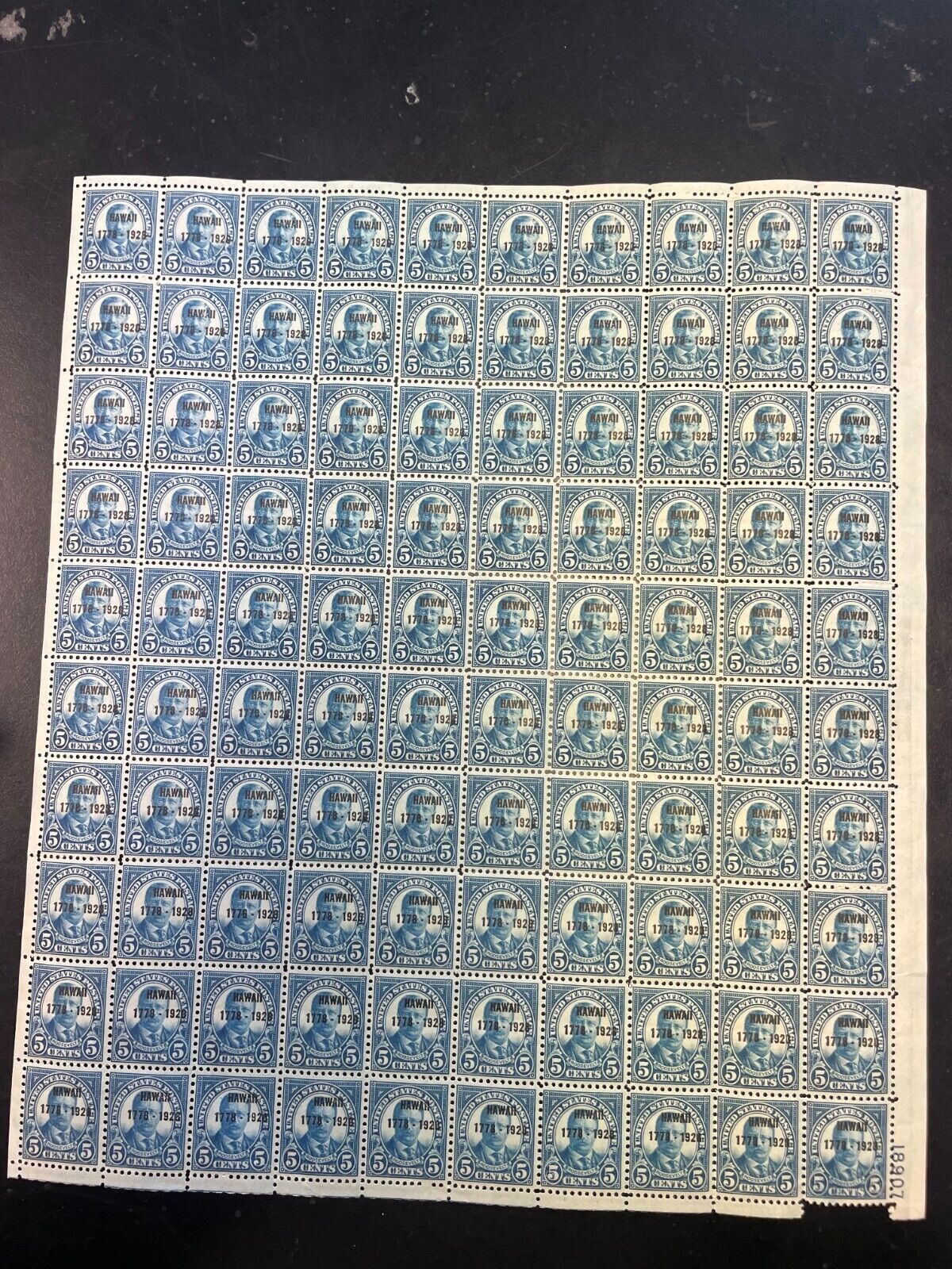 USA #648 Very Fine - Extra Fine Never Hinged Sheet Of 100 - Light ...