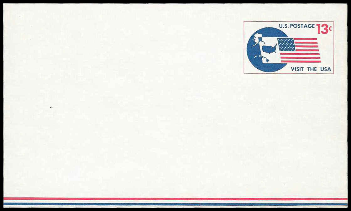 PCBstamps US UXC8 13c Visit the USA Air Postal Card, unused, (1 ...