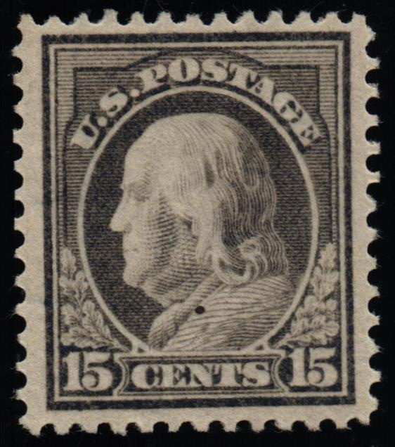 US Scott #418 - VF - 15c Franklin - Gray - OG HM - 1912 | United States ...