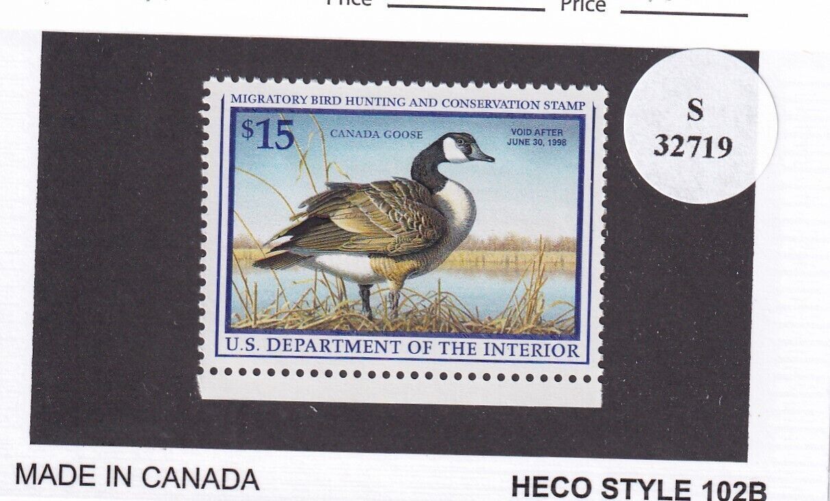 U.S.: Sc #RW64, $15 Canada Goose, Duck Stamp, MNH (F32719) | United ...