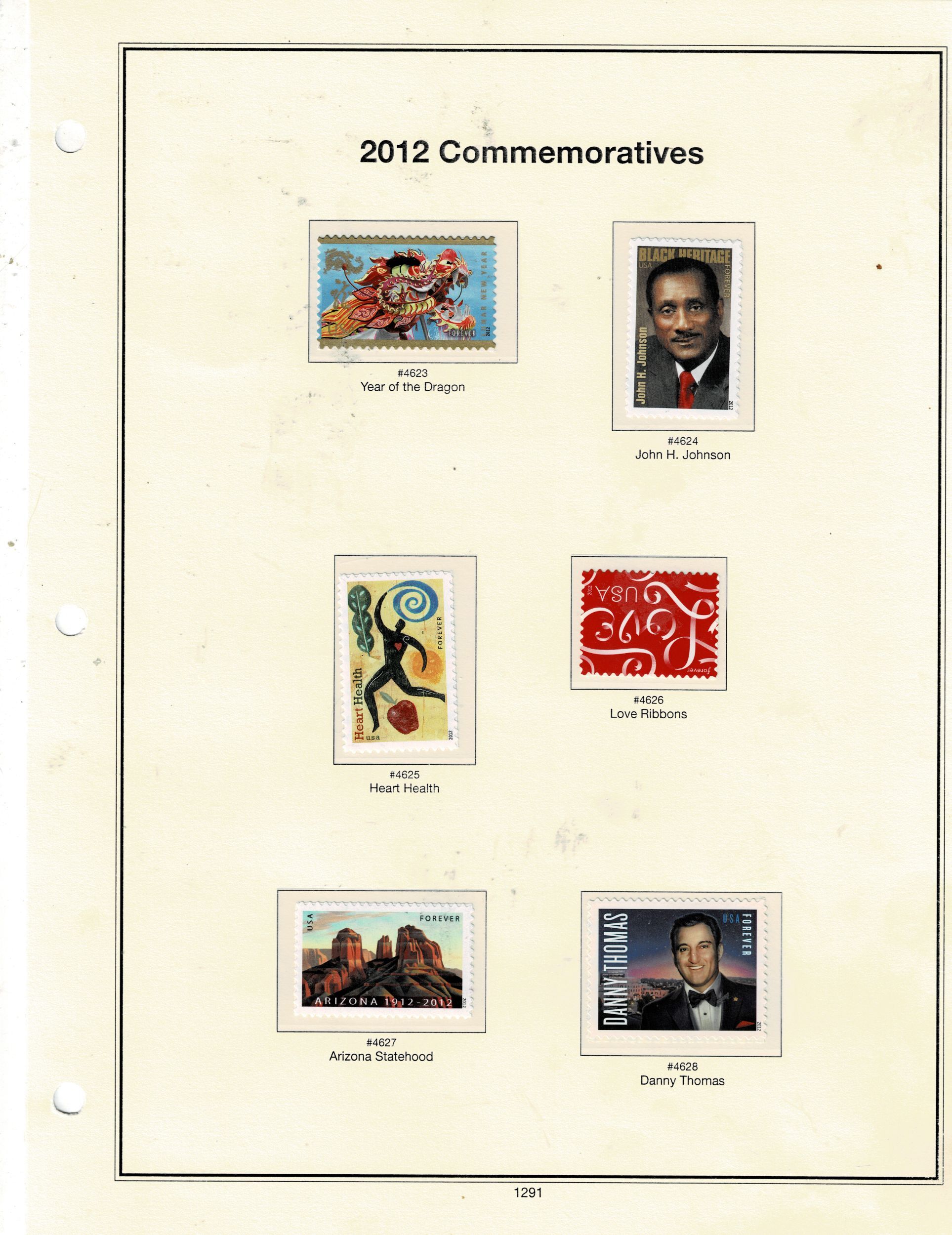 2012 Mint Commemorative Issue US Postage #4623-28 VF MNH | United ...