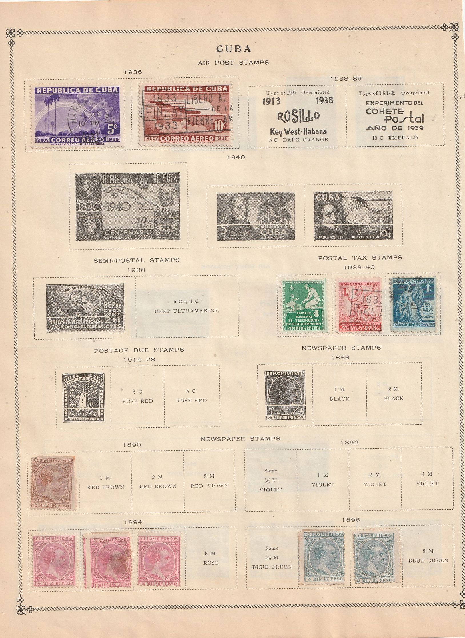 Cuba Collection - 7 Scans, All the stamps are in the scans. | Caribbean ...