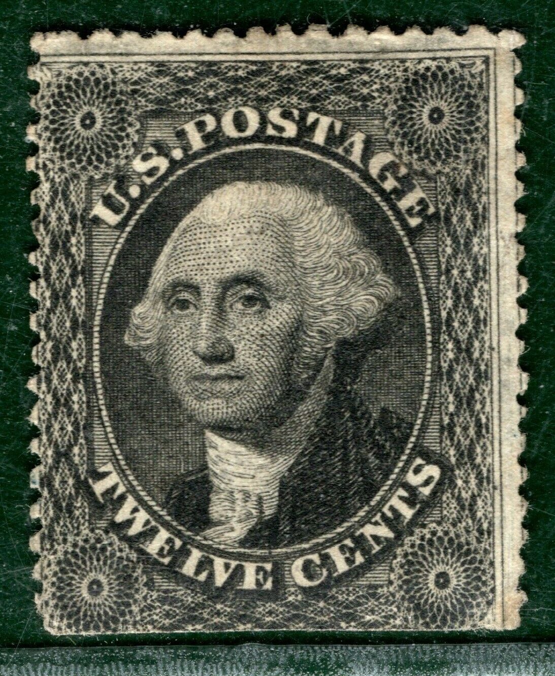 USA Classic Stamp Scott.36 12c Washington (1857) Mint MNG Cat $575 ...
