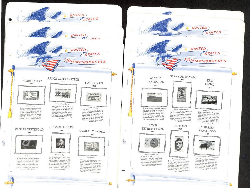 United States Stamp Collection in White Ace Commemorative Album 1961-71 ...