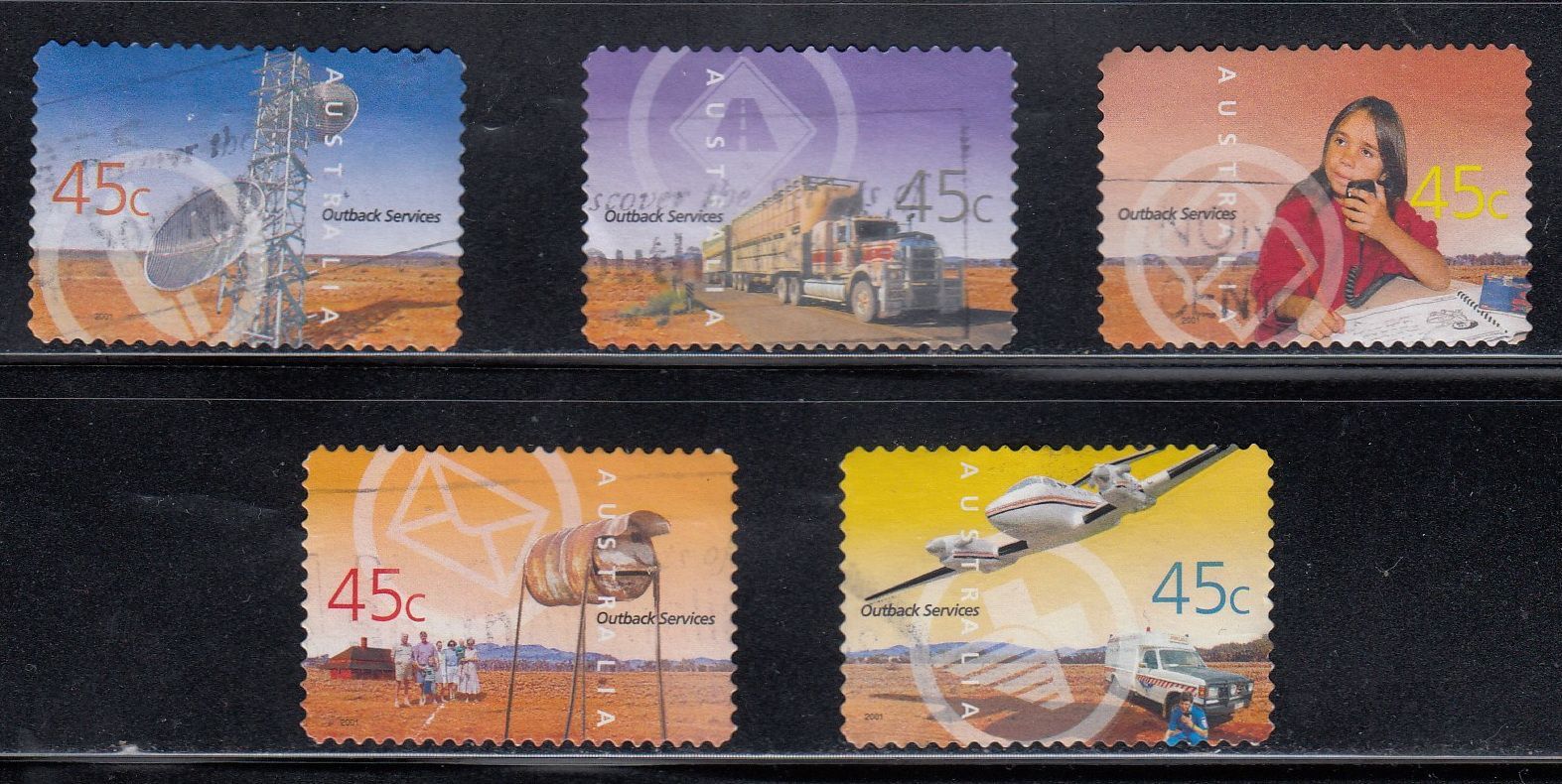 Australia 2001 Sc#1967-1971 Outback Services Used | Australia & Oceania ...