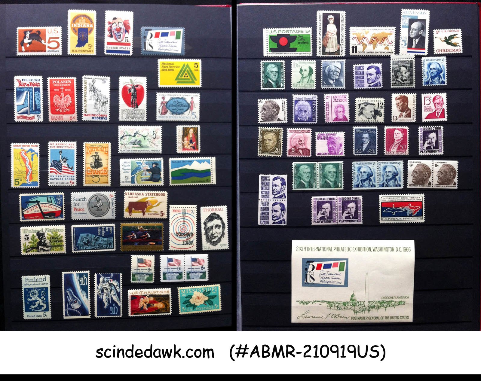 COLLECTION OF UNITED STATES USA COMMEMORATIVE STAMPS IN AN ALBUM / HipStamp