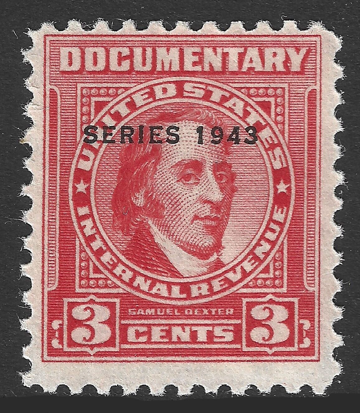 US Scott R363, 1943 Samuel Dexter, 3c carmine, NH MINT | United States ...
