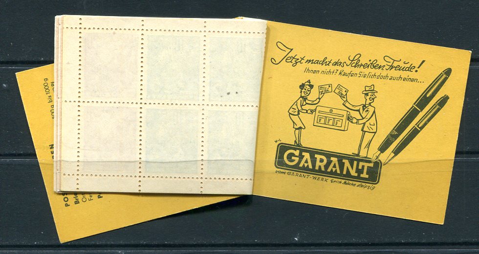 Germany 1957 Complete booklet LP98/57 Mi MH 2 MNH Cv 200 euro 7302 ...