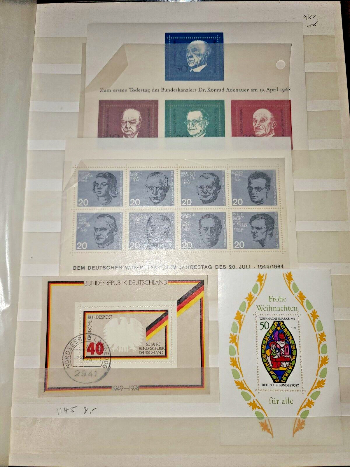 MINT German Stamp Album from 1945 Onward Neatly Organized | Worldwide ...