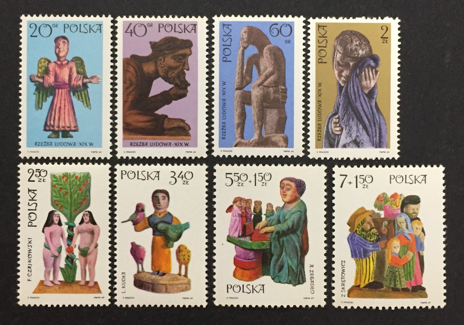 Poland 1969 #1705-b119(7), Folk Art, MNH. | Europe - Poland, General ...