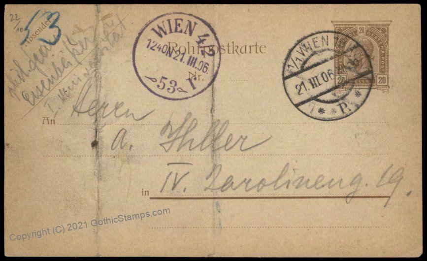 Austria Empire Rohrpost Pneumatic Mail Postal Stationary Card G69893 ...