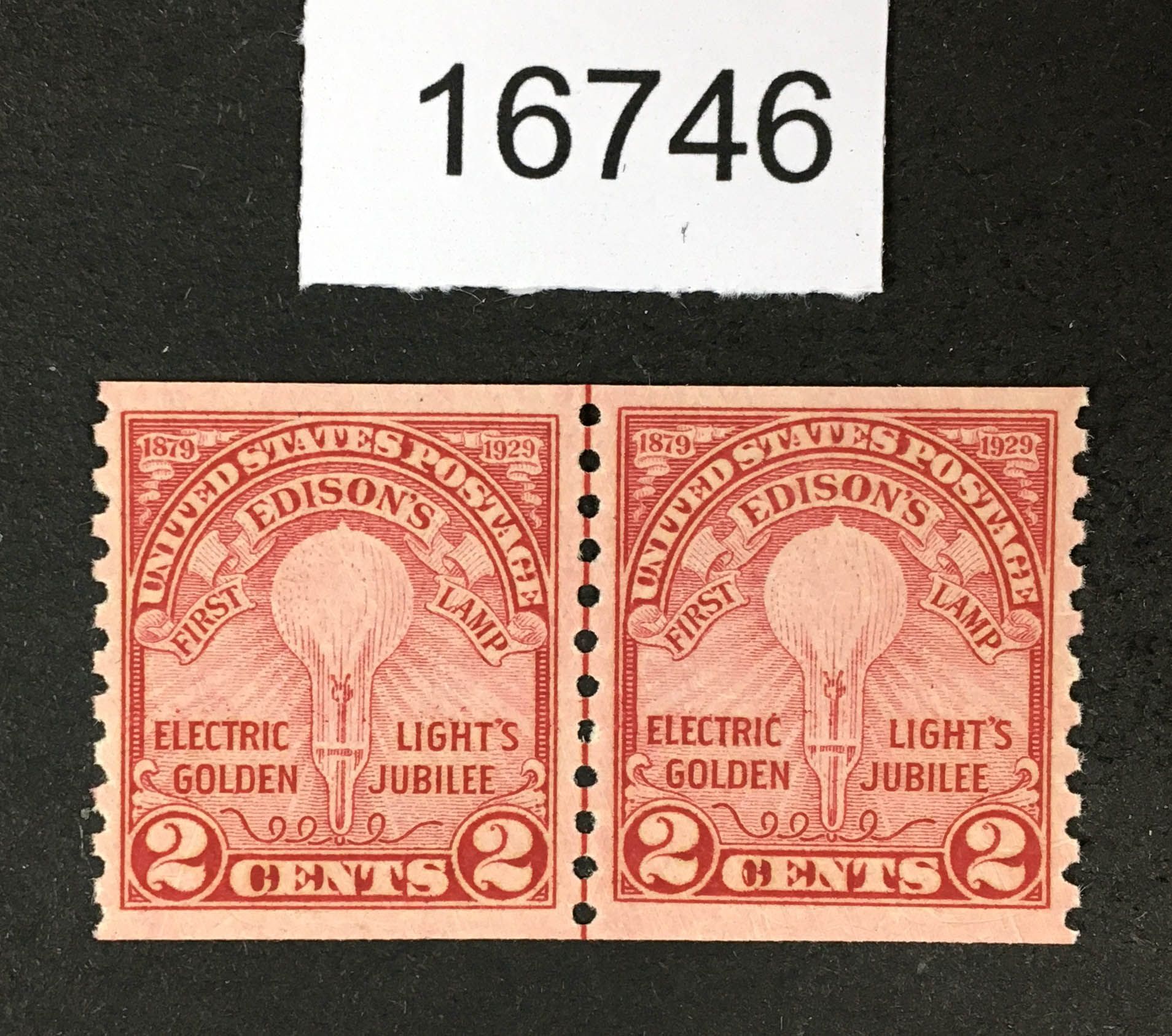 US Stamps # 656 Line Pair Mint OG NH VF/XF Post Office Fresh Choice LOT ...