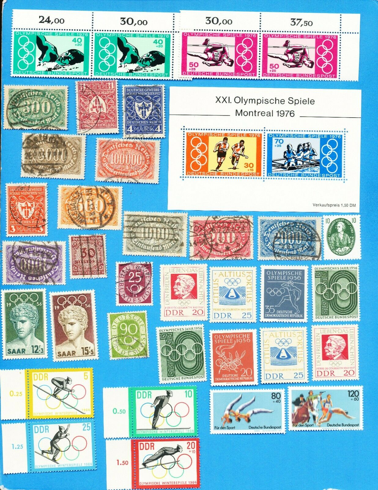 GERMANY and Area - nice variety - high catalog value - TWO SCANS ...