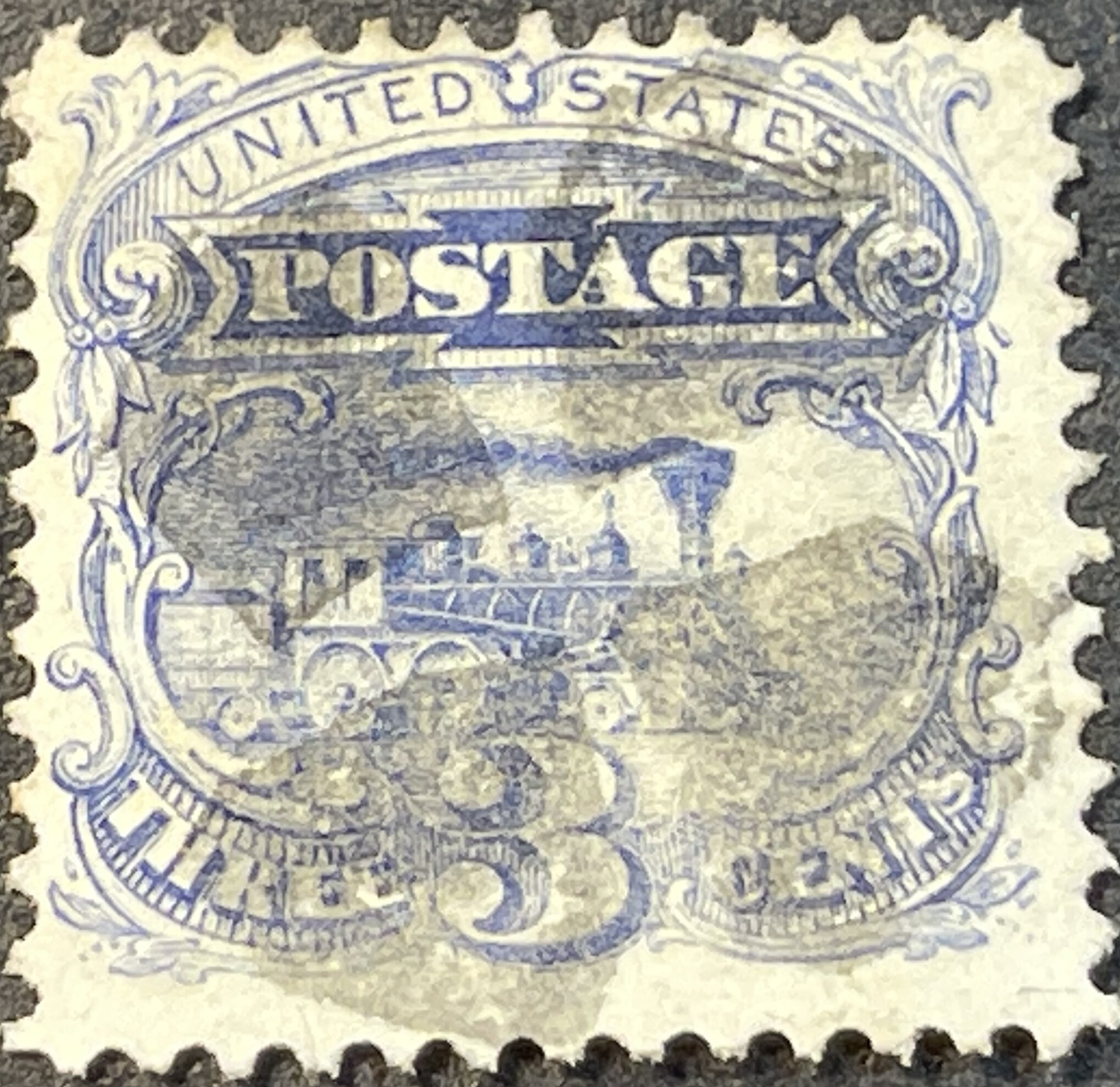 U.S. # 114-Used---Pale-Ultra-Marine---Single---1869(Lotc) | United ...
