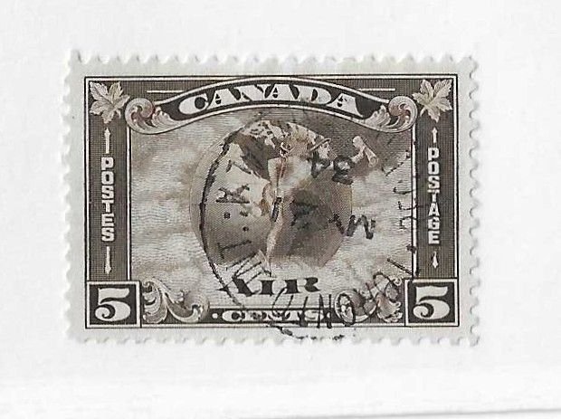 Canada Sc #C2 5c airmail used VF | Canada, Air Mail Stamp / HipStamp