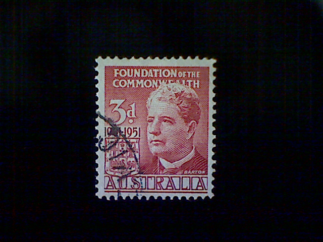 Stamps, Australia, Scott #240, used(o), 1951, Australian Federation, 3d ...