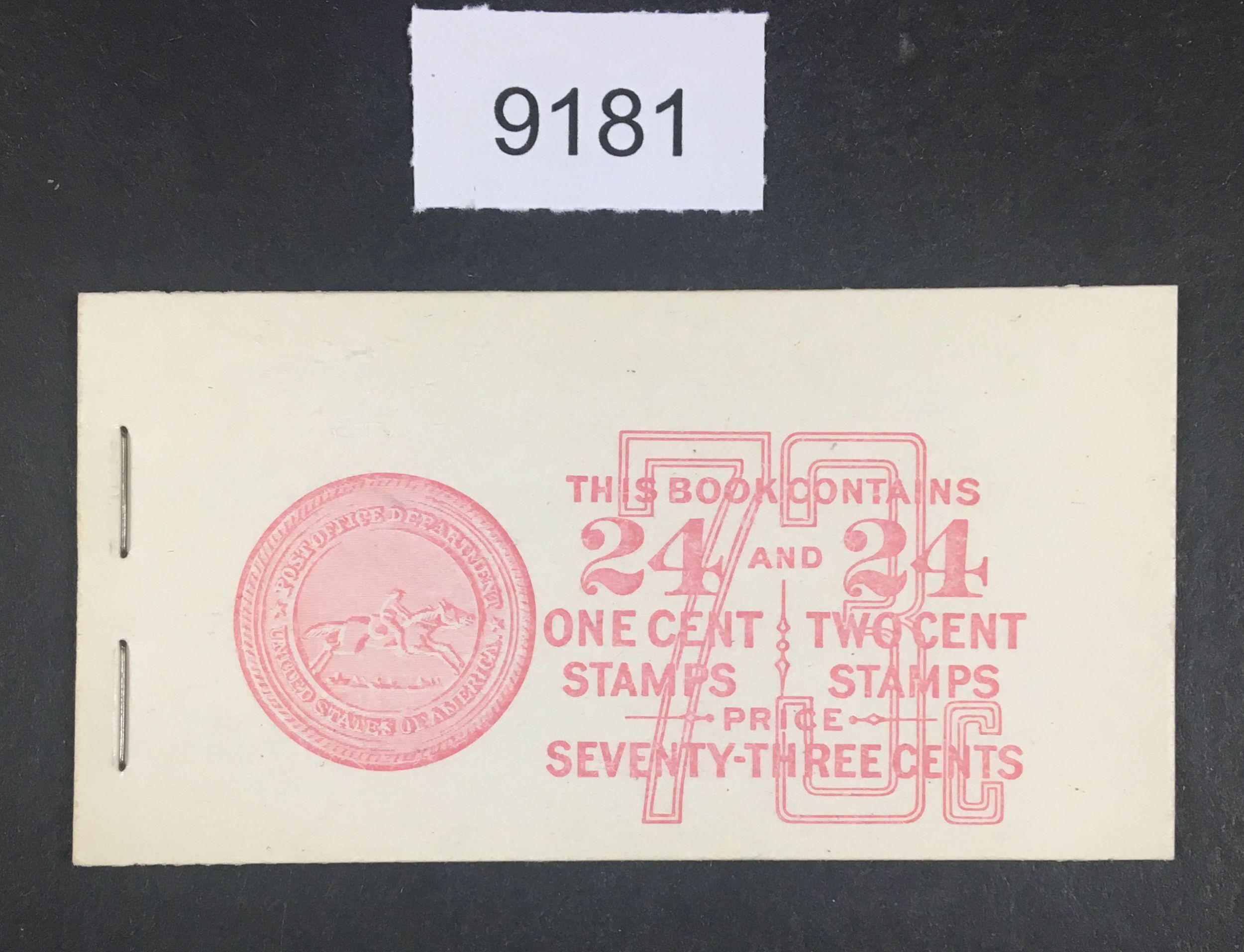 US Stamps # Bk93 Complete Unexploded Booklet $38 LOT #C 9181 | United ...