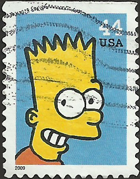 # 4401 Used Bart Simpson | United States, General Issue Stamp / HipStamp