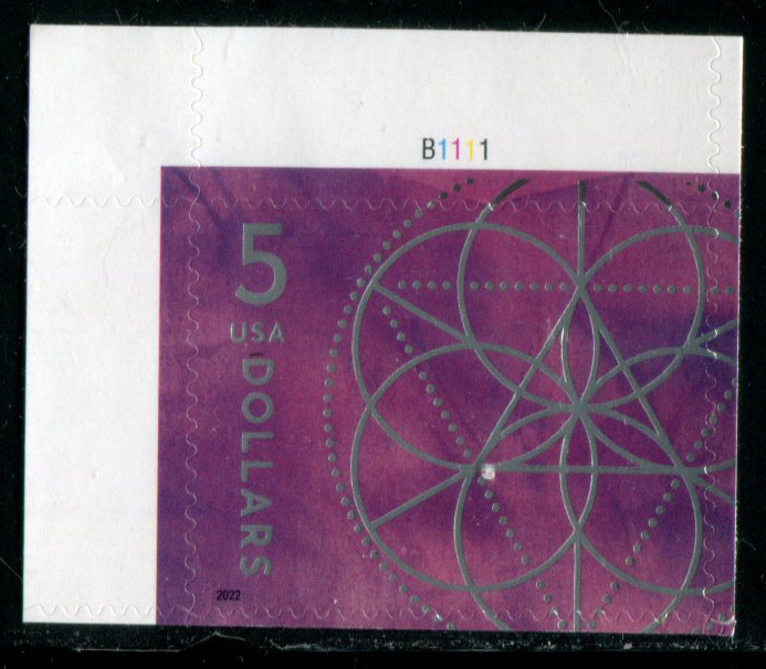 5701 US $5 Floral Geometry SA, MNH PNS | United States, General Issue ...