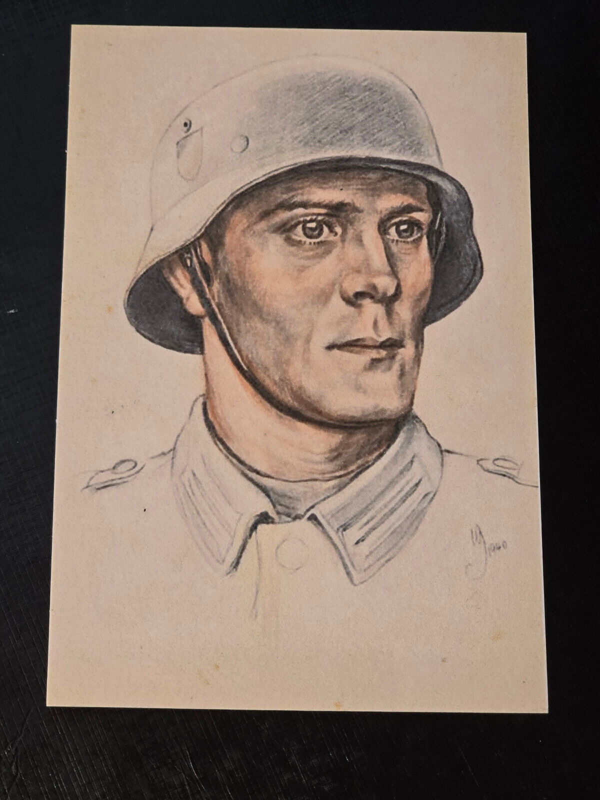 GERMANY WEHRMACHT STEEL HELMET SOLDIER WWII WW2 Nazi German Third Reich ...