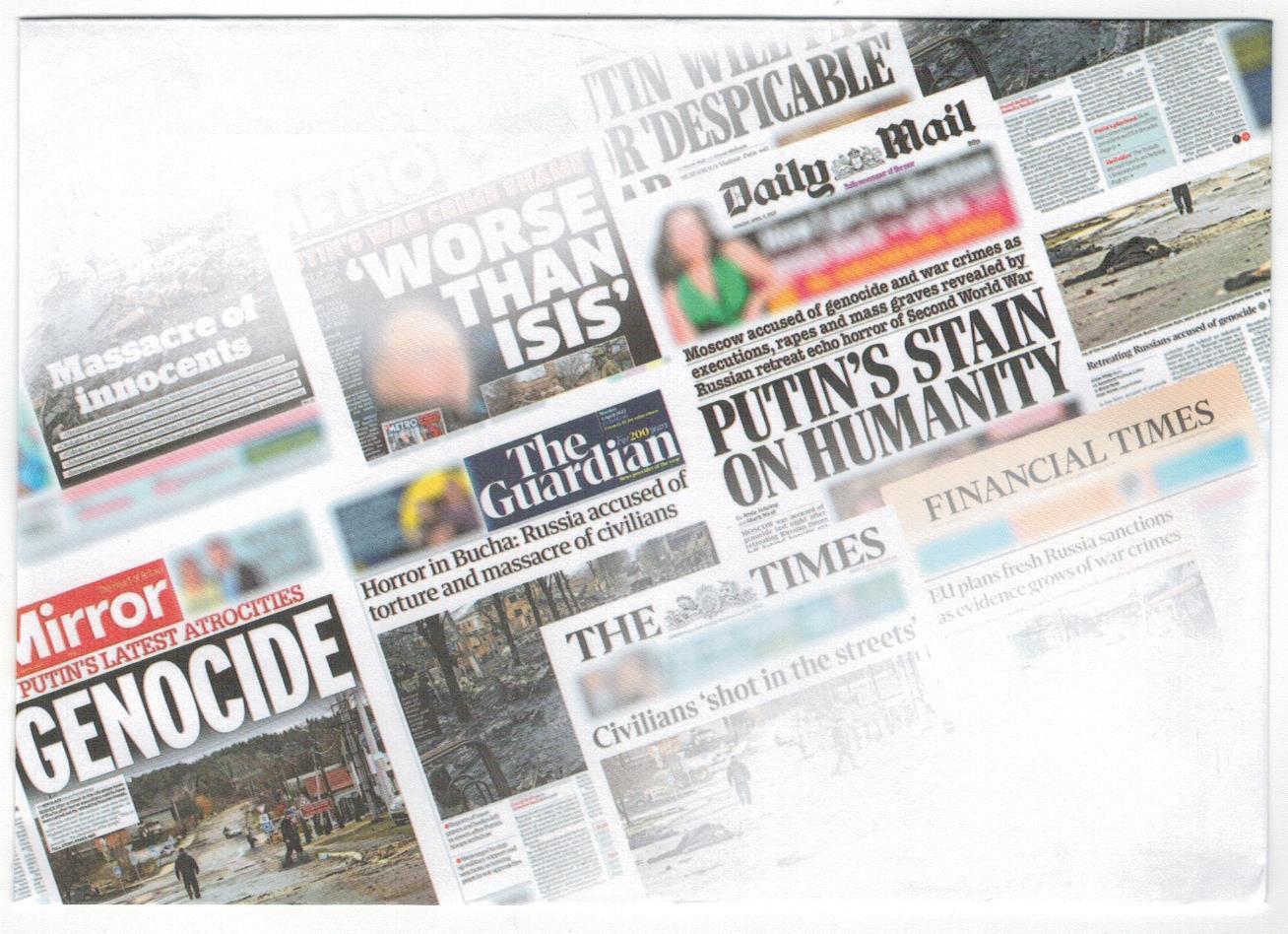 Ukraine 2023 Cover War Genocide Heroic Cities Newspapers We will not ...