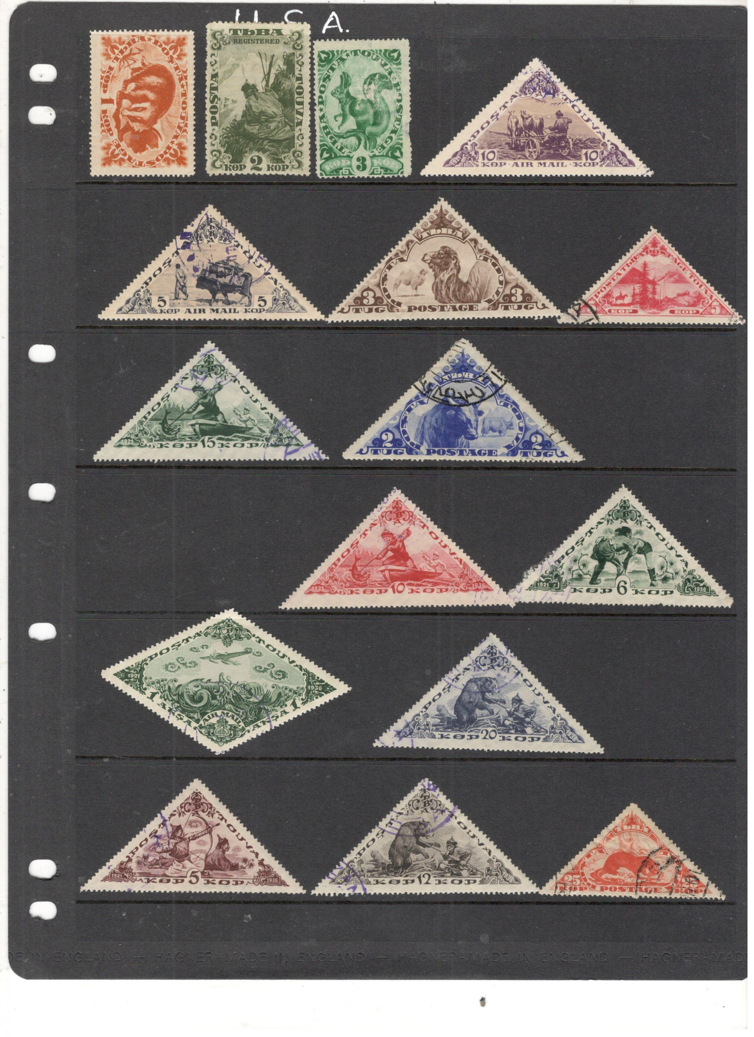 Tuva Collection on Stock Sheet Mint/Used | Asia - Tuva, Stamp / HipStamp