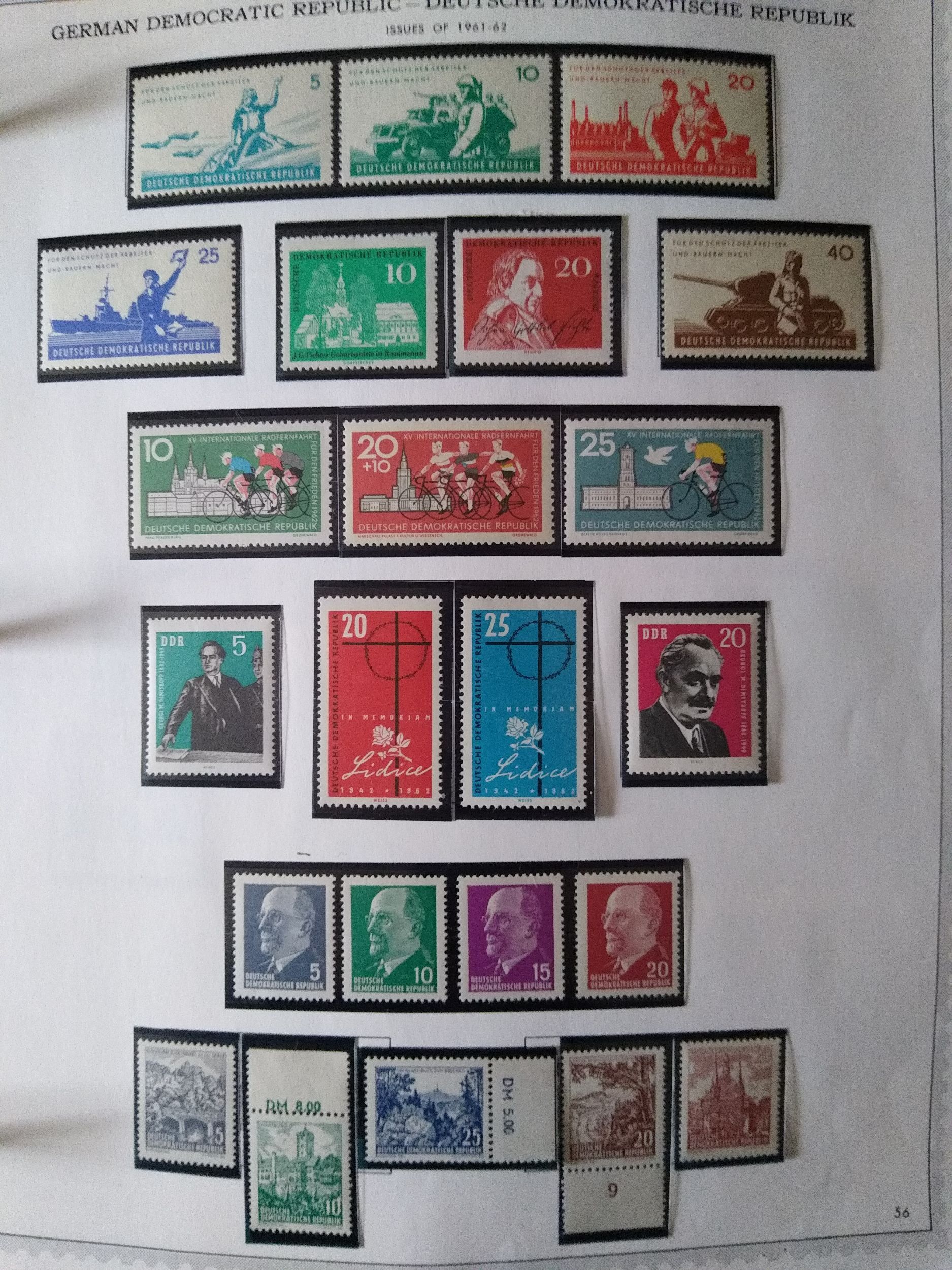 Germany DDR collection to 1976 on Minkus pages in a 3 ring binder CV ...