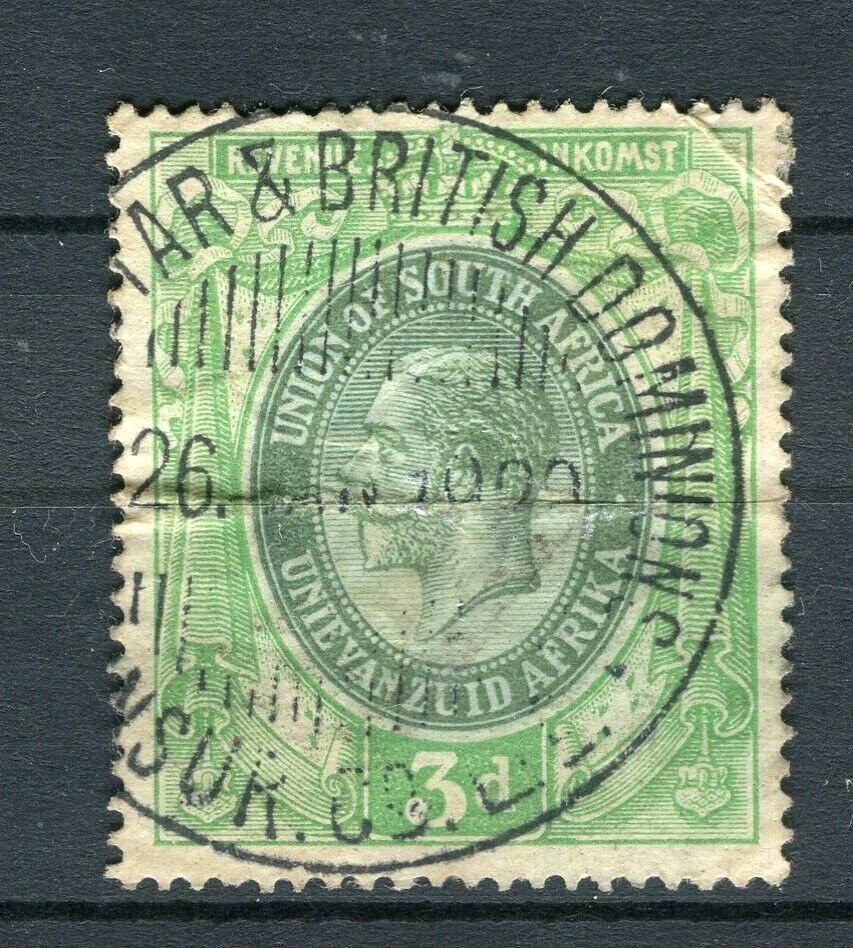 SOUTH AFRICA; Early 1900s GV classic Revenue issue used 3d. value ...