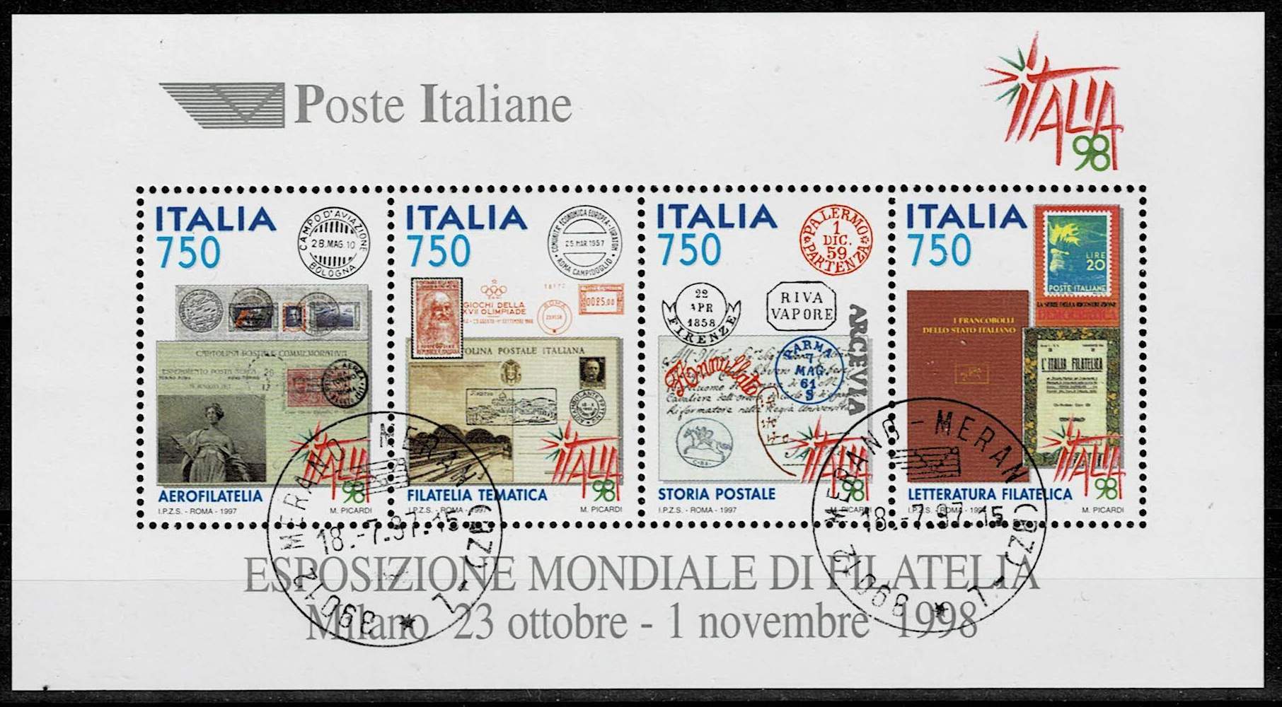Italy 1997,Sc.#2129 used, World Philatelic Exhibition, Milan | Europe ...