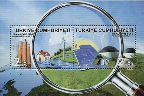 Turkey 2018 MNH Souvenir Sheet Stamps Renewable energy Green Energy ...