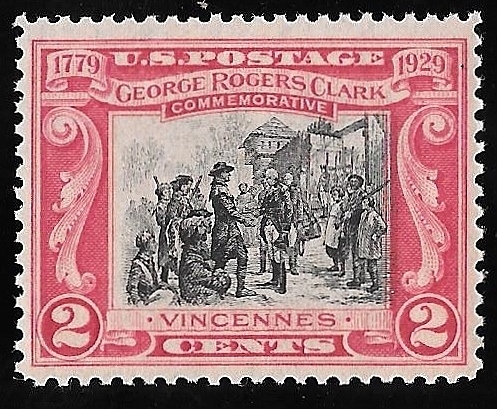 651 2 cents George Clark Stamp mint OG NH VF | United States, General ...