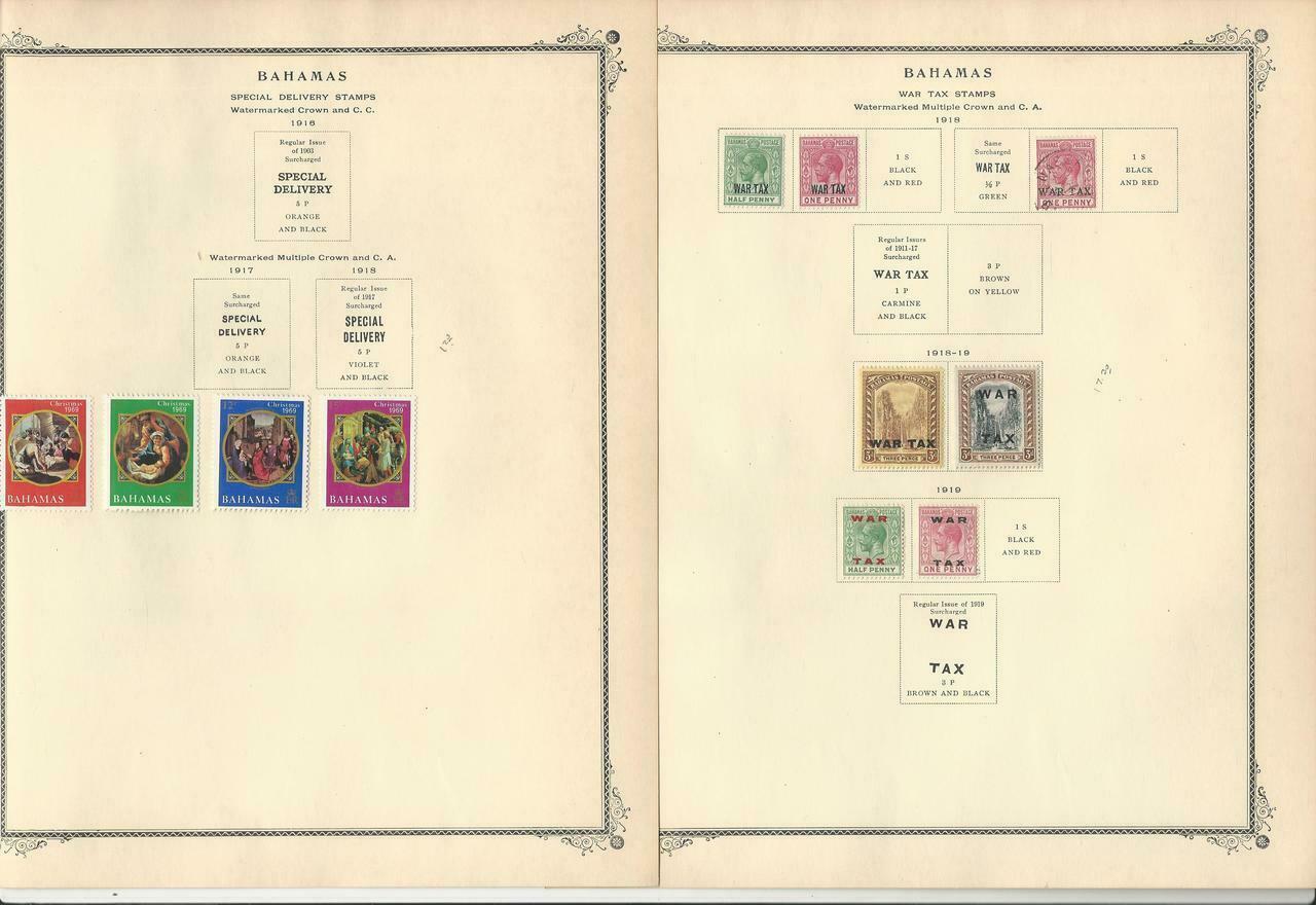 Bahamas Collection 1859 to 1949 on Scott Specialty Pages | Caribbean ...