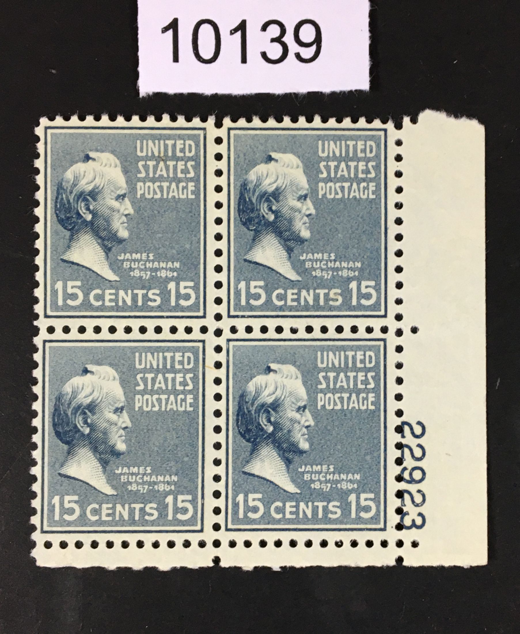 US Stamps # 820 Intact Plate Block of 4 Mint OG NH CV $ LOT # 10139 ...