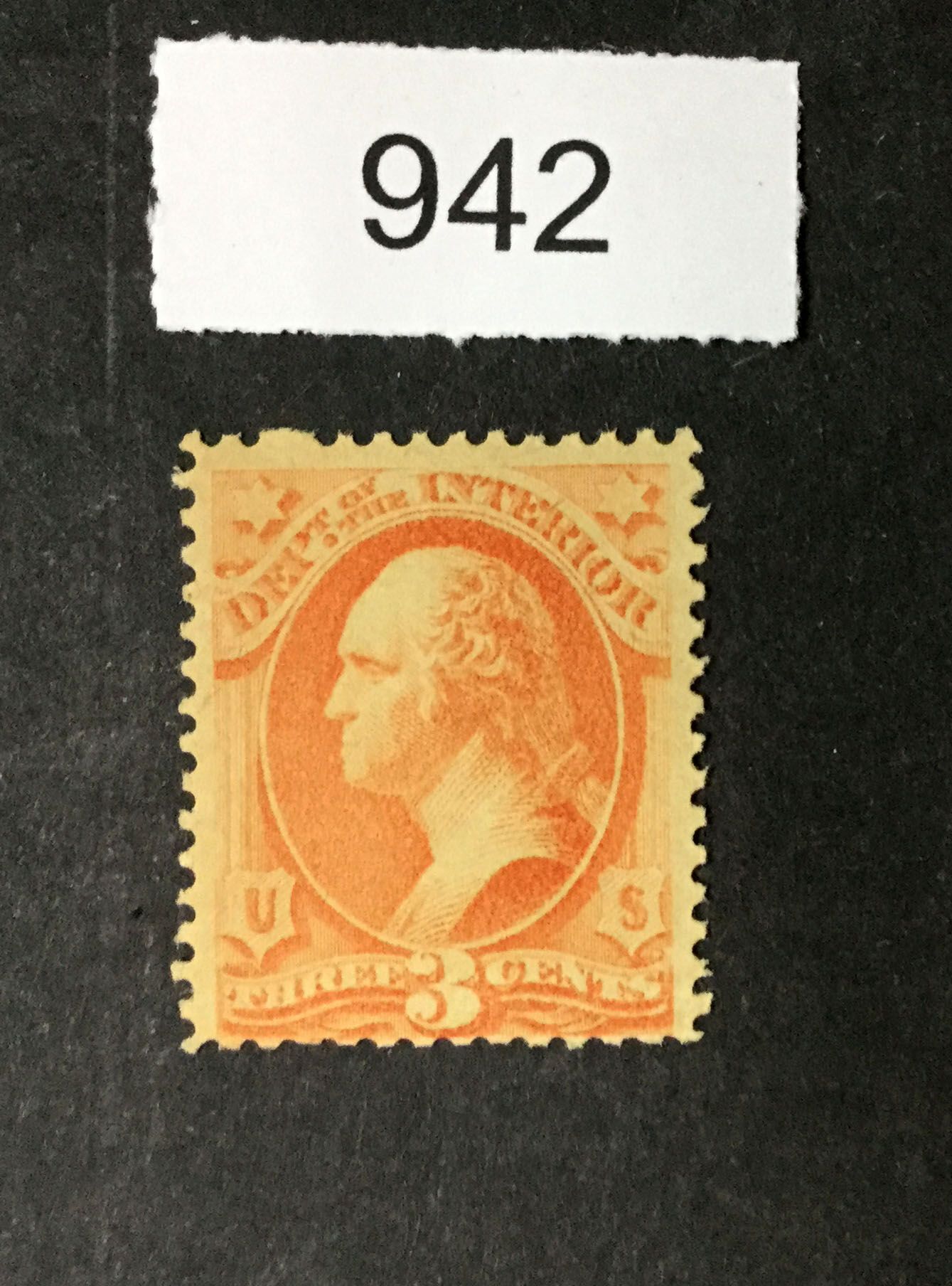 US Stamps #O17 Mint OG H $175 LOT #942 | United States, Officials Stamp ...