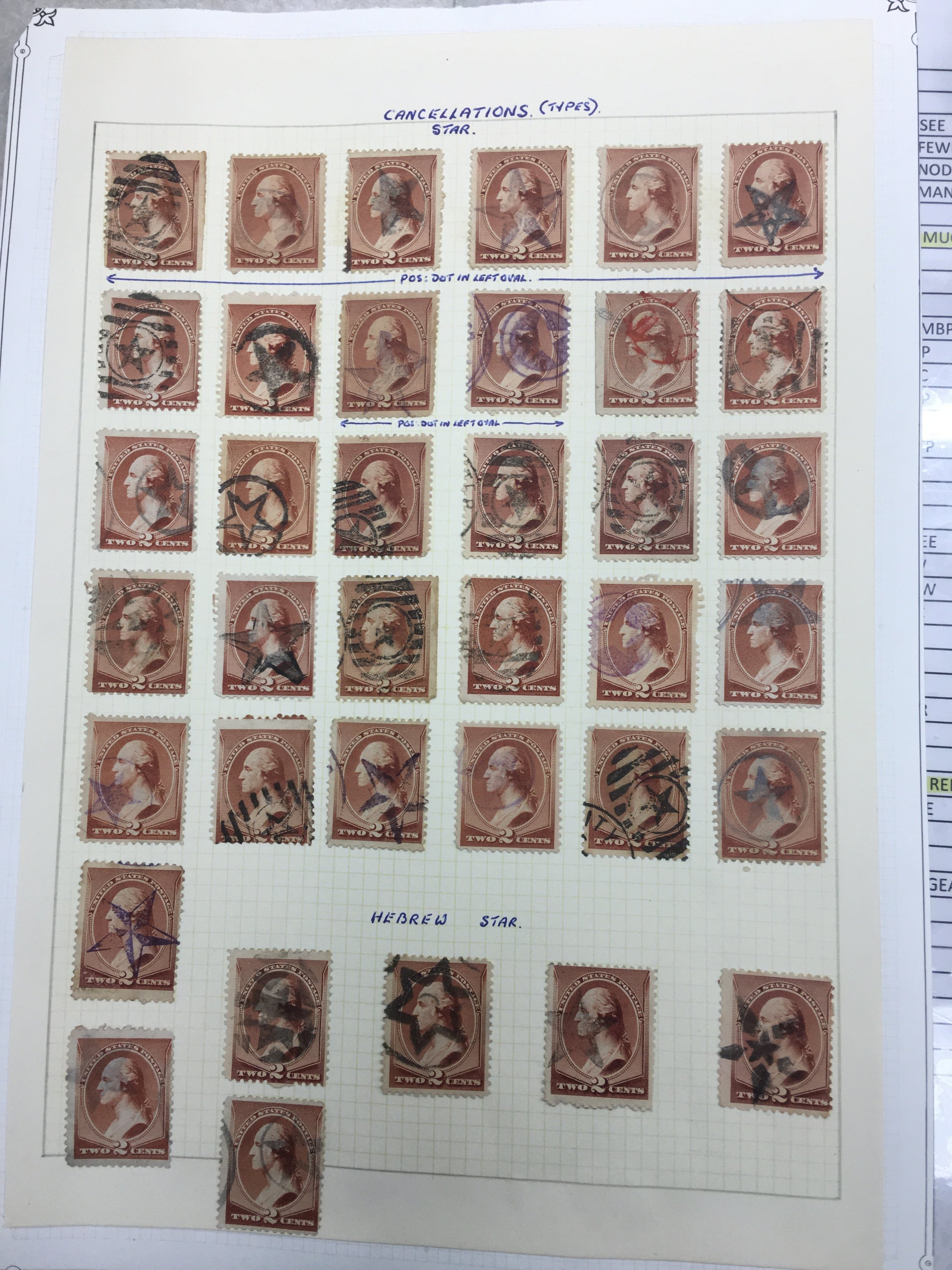 US stamp, LOT, Interesting cancel, used, Genuine, List 2818 | United ...