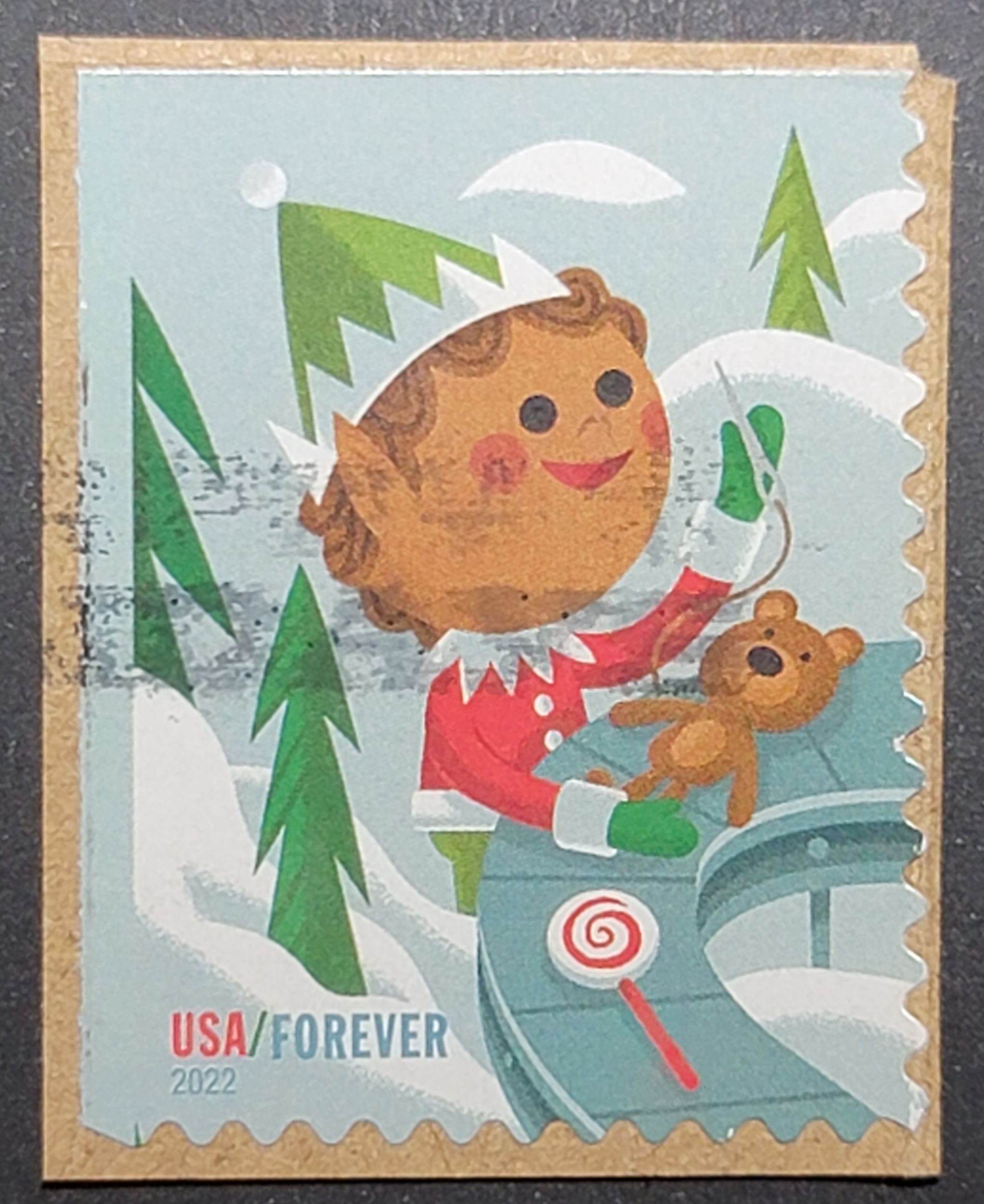 US 5722 (2022 Holiday Elves - Elf & Teddy Bear) | United States ...