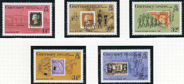 Guernsey 426-30 MNH 1990 Postage Stamp Anniversary (ak7029) | Europe ...