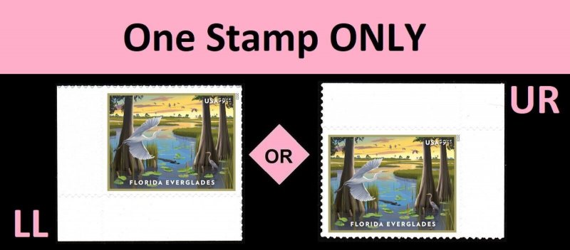 US 5751 Priority Mail Florida Everglades $9.65 corner single (1 stamp ...
