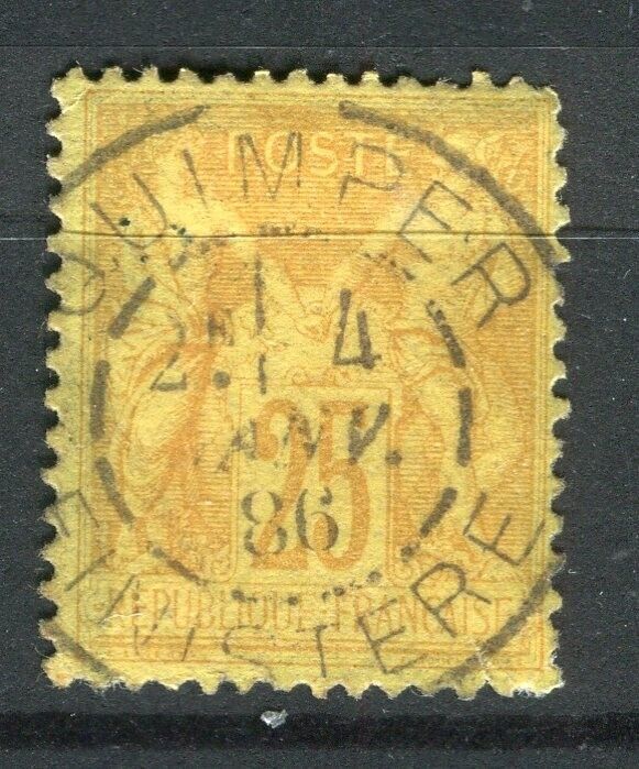 FRANCE; 1880s early classic SAGE issue fine used value + fair POSTMARK ...