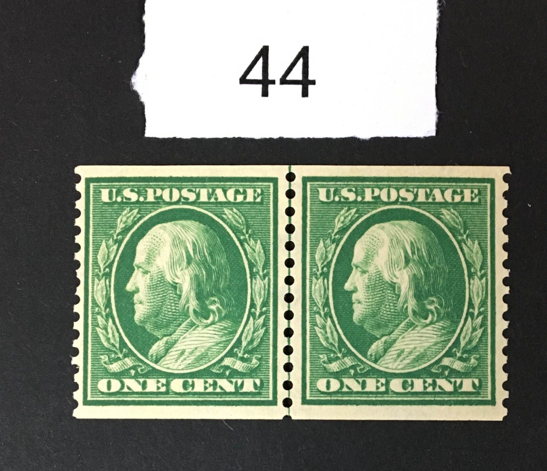 US Stamps # 387 Mint OG NH Line Pair LOT #44 | United States, General ...