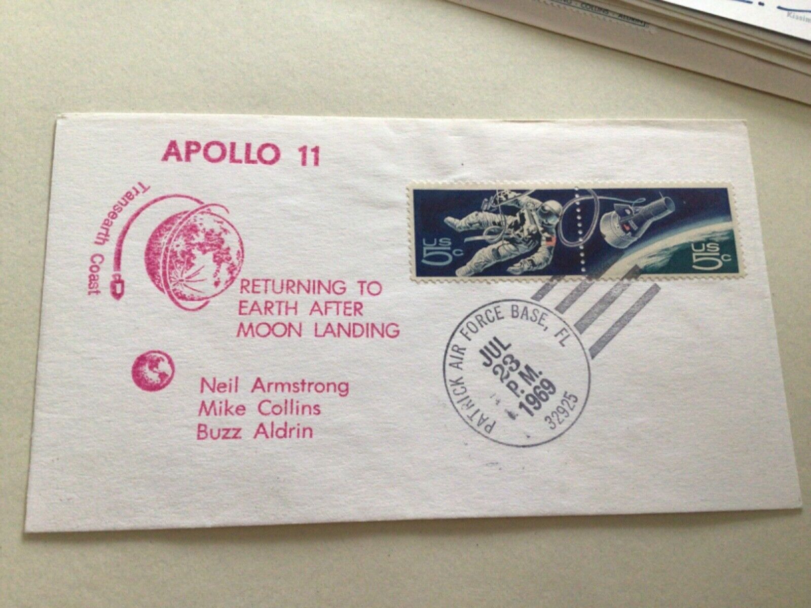 Apollo 11 Man on the Moon 1969 Moon Landing stamp cover A13777 ...