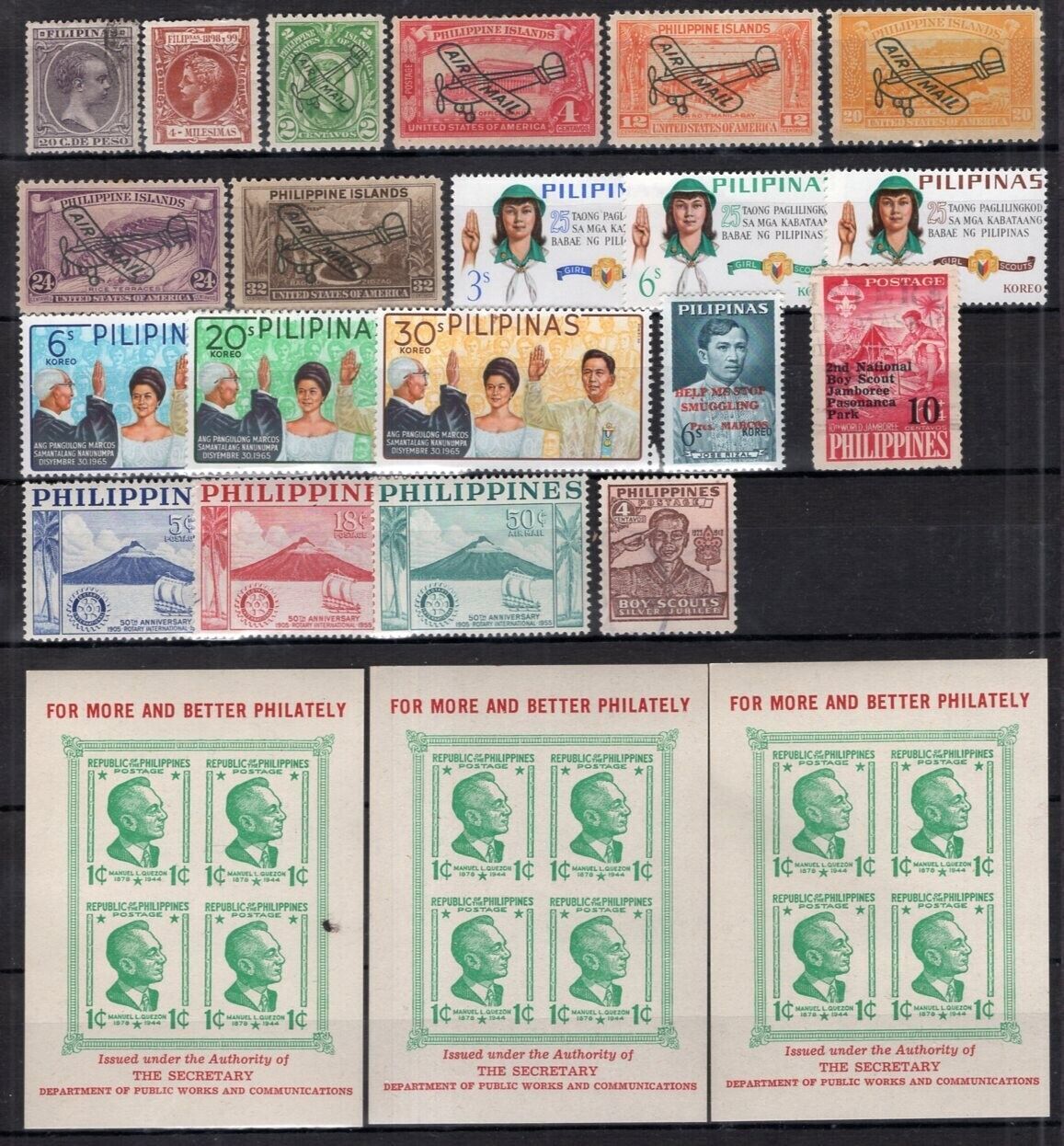 Philippines Small Group Stamps, Souvenir Sheets + 3 Covers | Asia ...